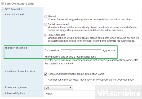 Change DRS Migration Threshold PowerCLI Script